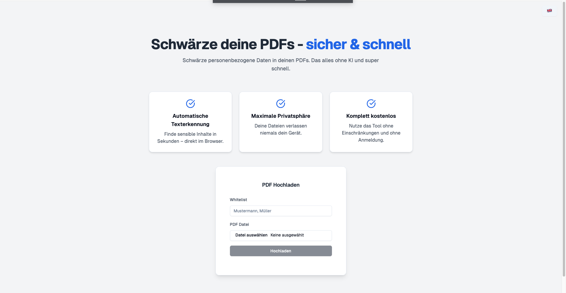 PDF Blackout - Securely Redact Personal Data